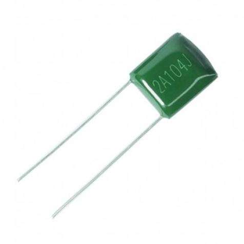 Capacitor Poliester 100nf 100V PTH - Loja Vida de Silício